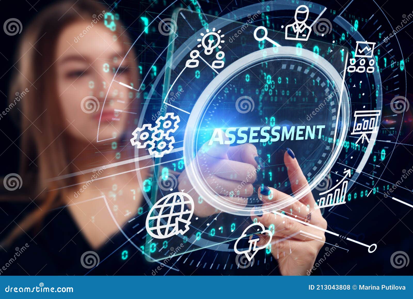 Business, Technology, Internet and Network Concept. Assessment Analysis ...