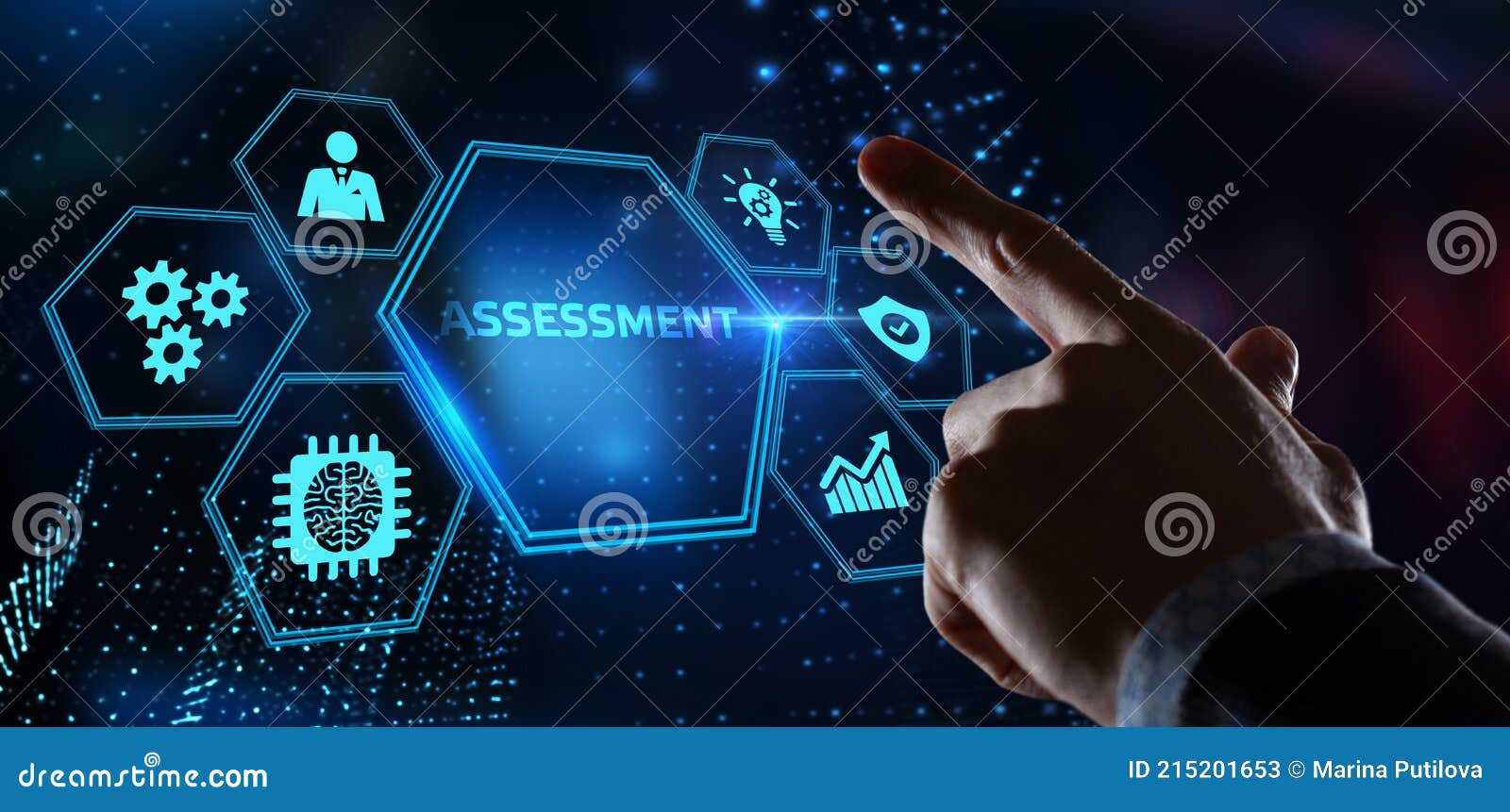 Business, Technology, Internet and Network Concept. Assessment Analysis ...