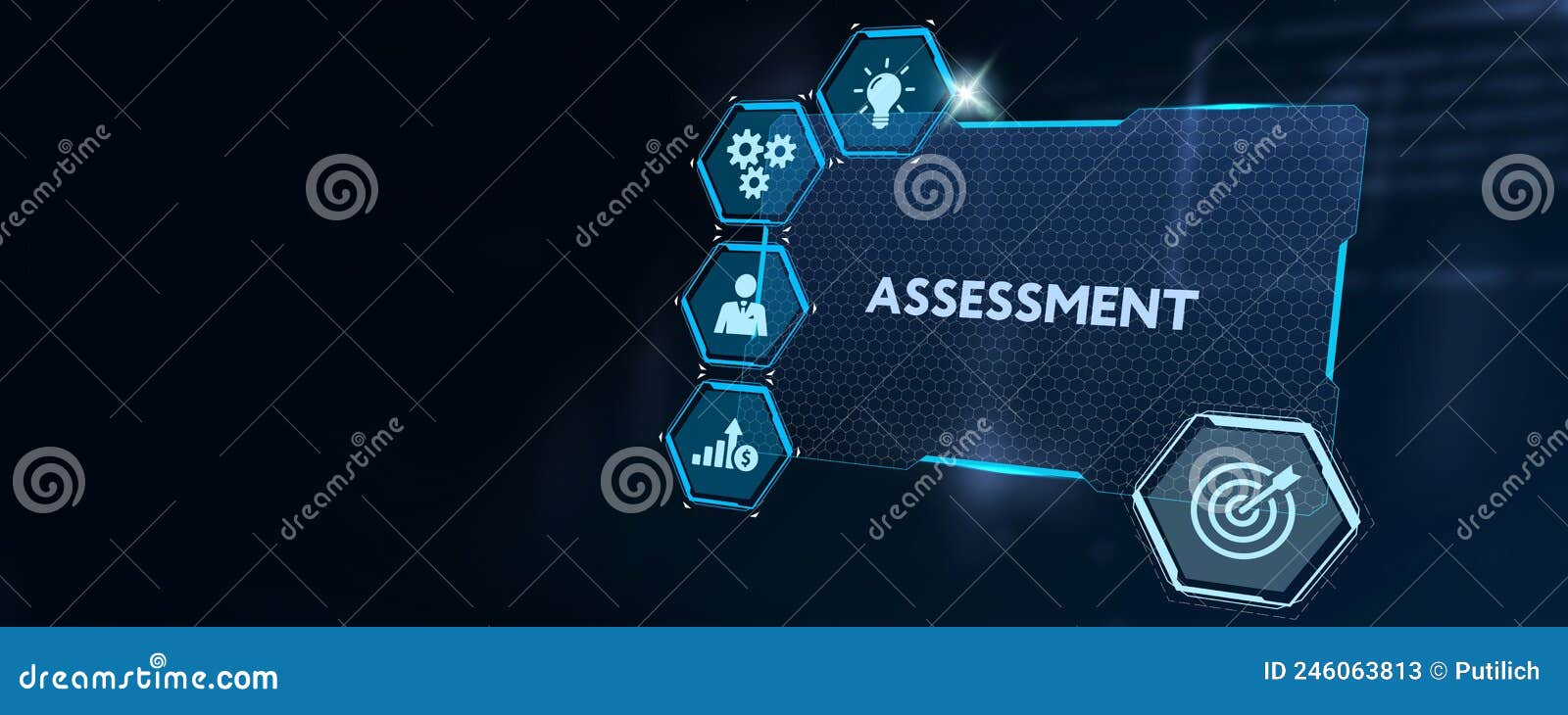 Business, Technology, Internet and Network Concept. Assessment Analysis ...