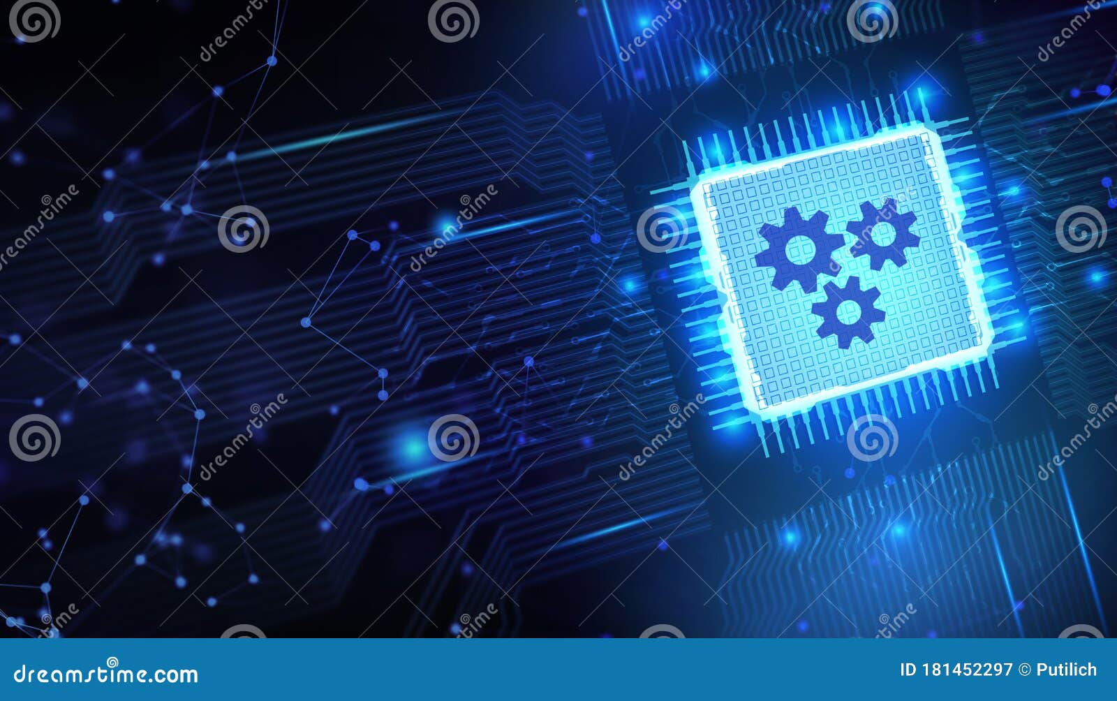 Business, Technology, Internet and Network Concept. Automation Software ...