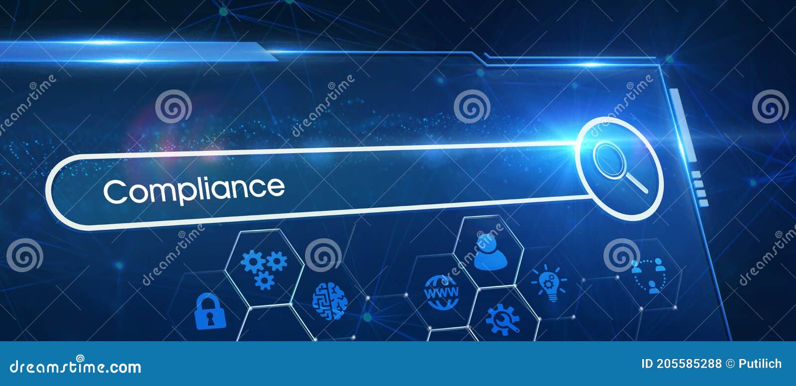Business, Technology, Internet and Network Concept. Compliance Rules ...