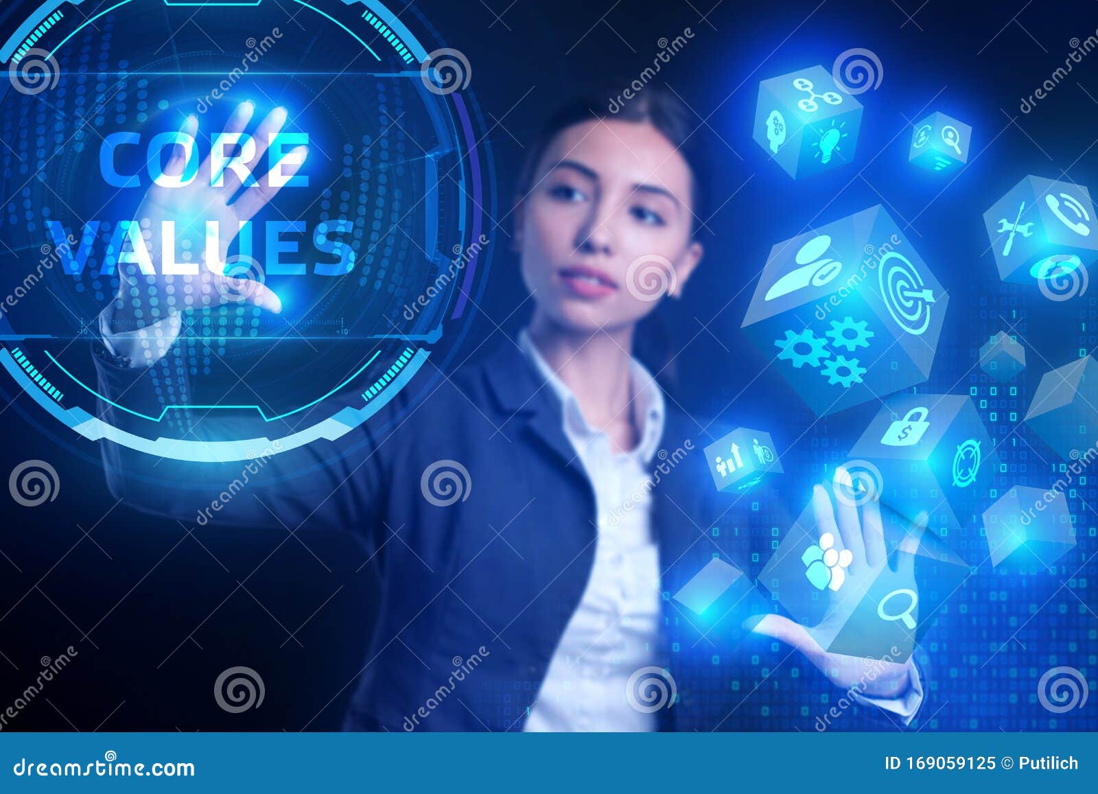 Business, Technology, Internet and Network Concept. Core Values ...