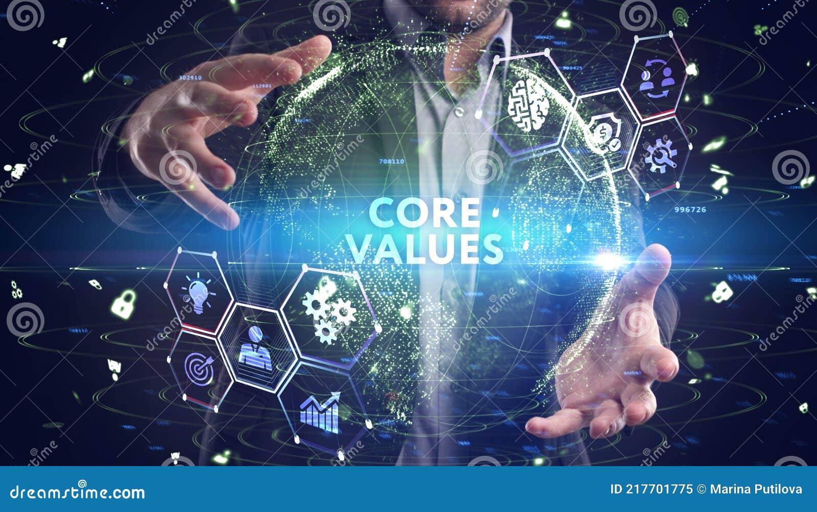 Business, Technology, Internet and Network Concept. Core Values ...