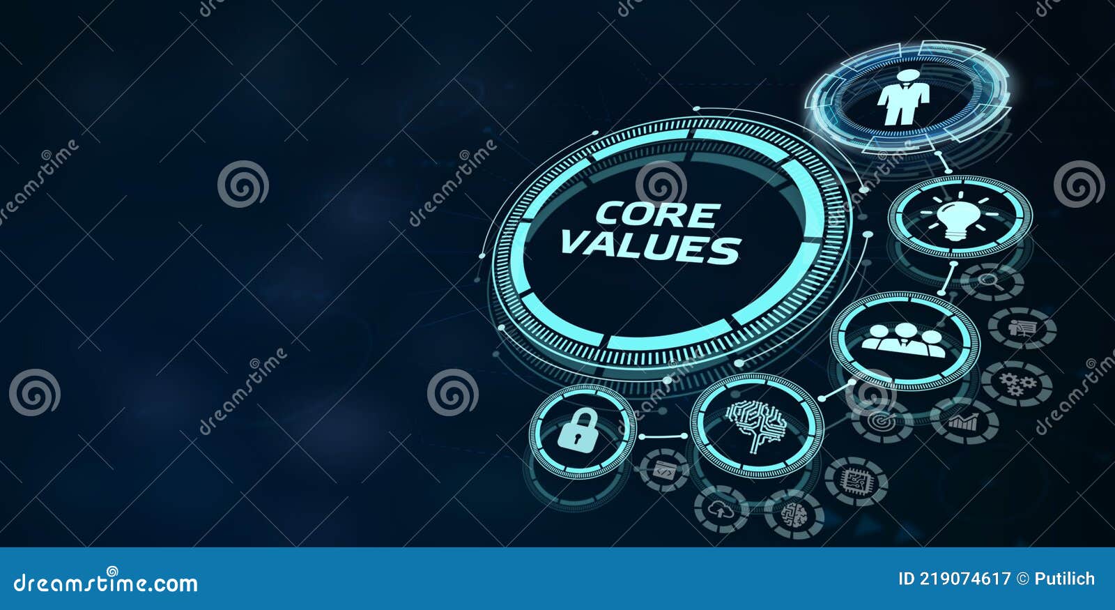 Business, Technology, Internet and Network Concept. Core Values ...