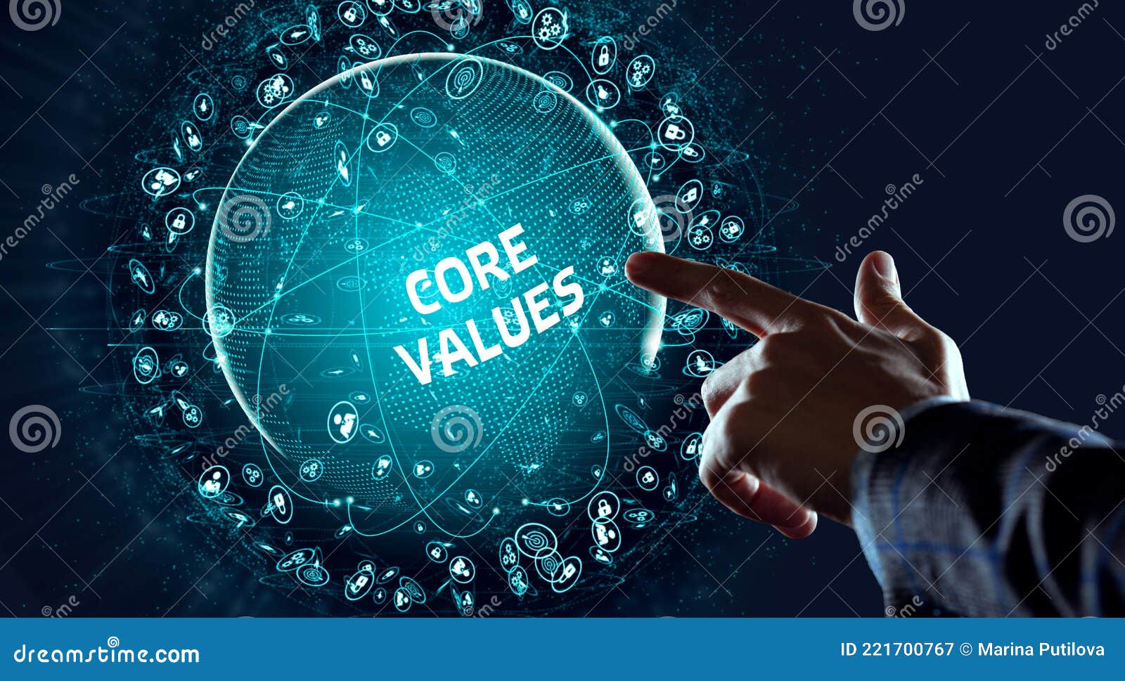 Business, Technology, Internet and Network Concept. Core Values ...