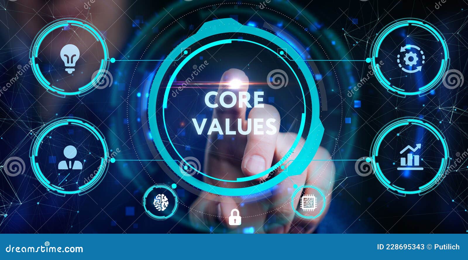Business, Technology, Internet and Network Concept. Core Values ...
