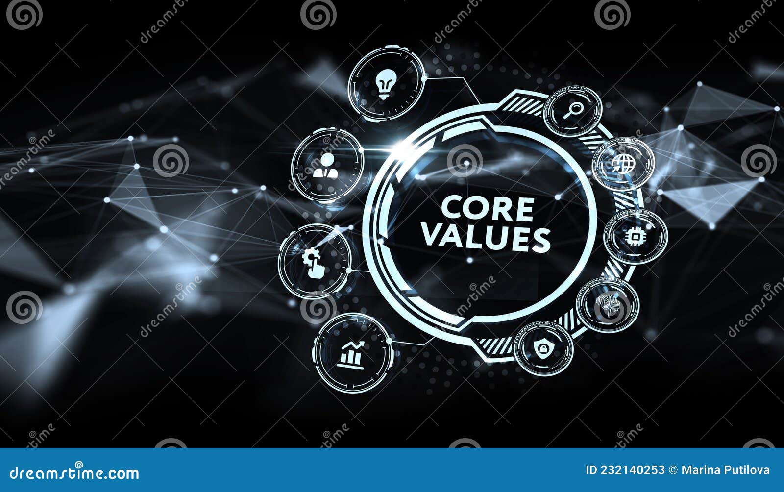 Business, Technology, Internet and Network Concept. Core Values ...