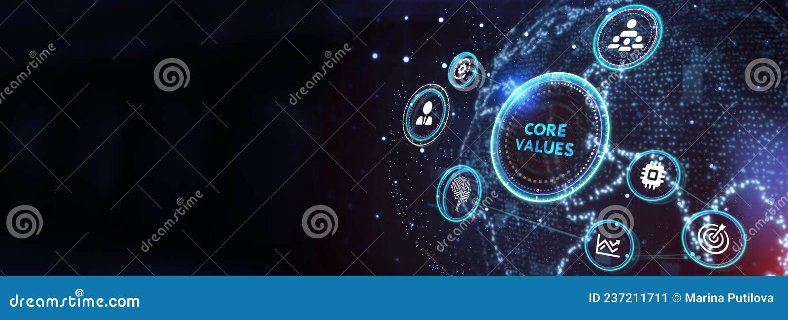 Business, Technology, Internet and Network Concept. Core Values ...
