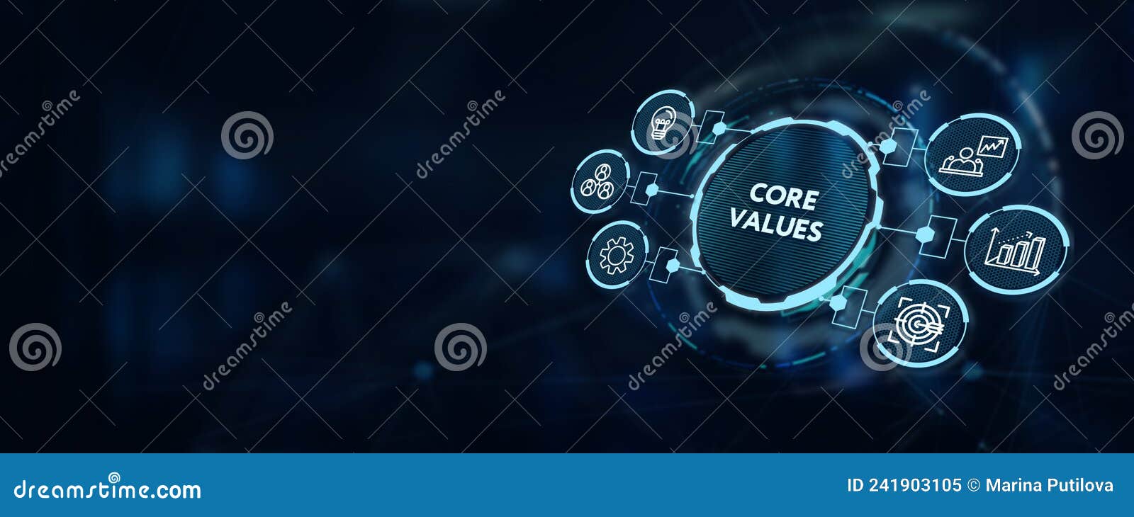 Business, Technology, Internet and Network Concept. Core Values ...