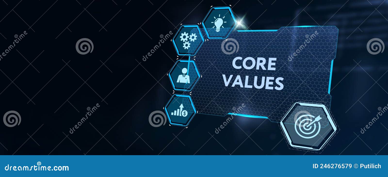 Business, Technology, Internet and Network Concept. Core Values ...