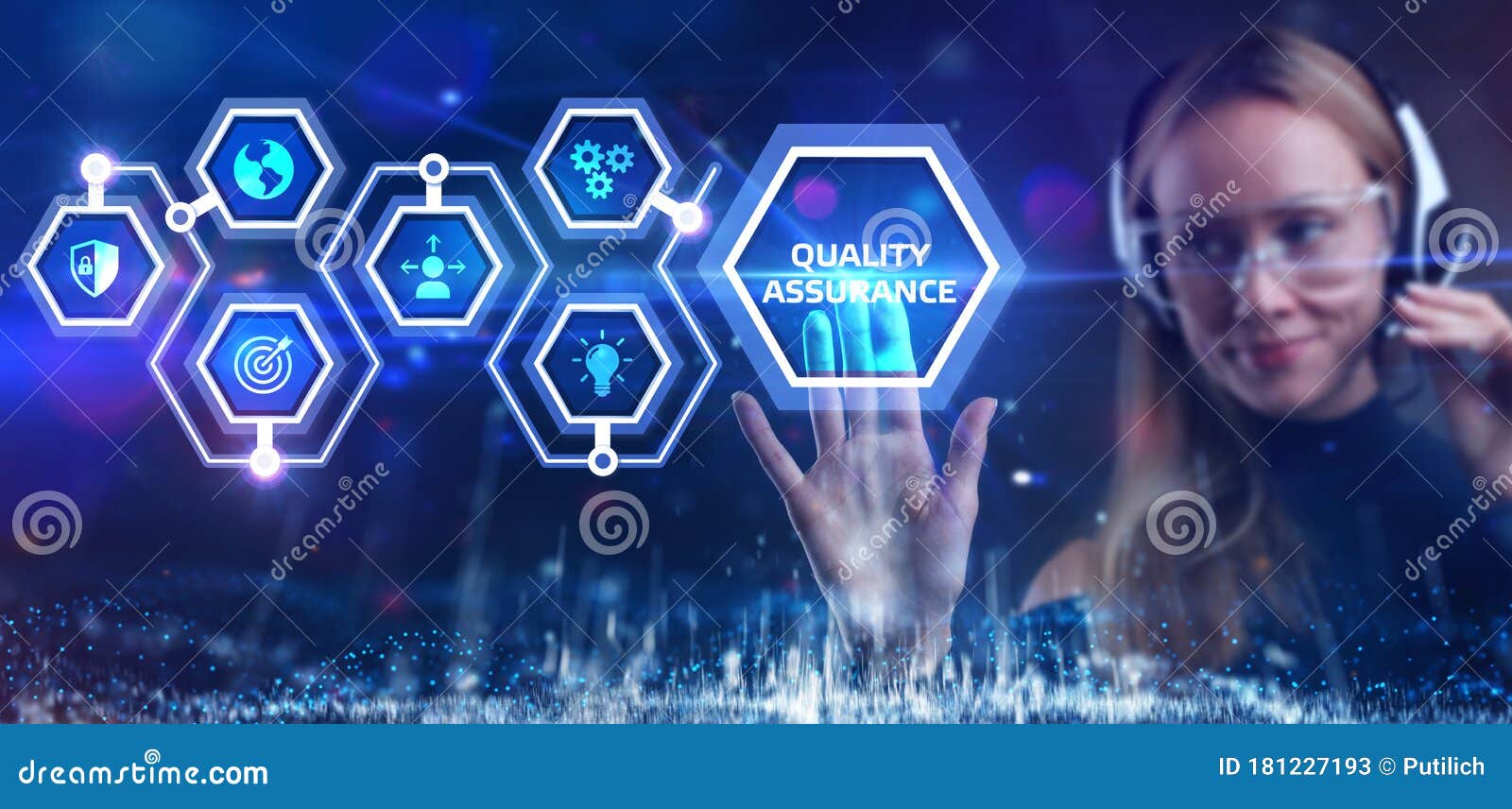 Business, Technology, Internet and Network Concept. Quality Assurance ...