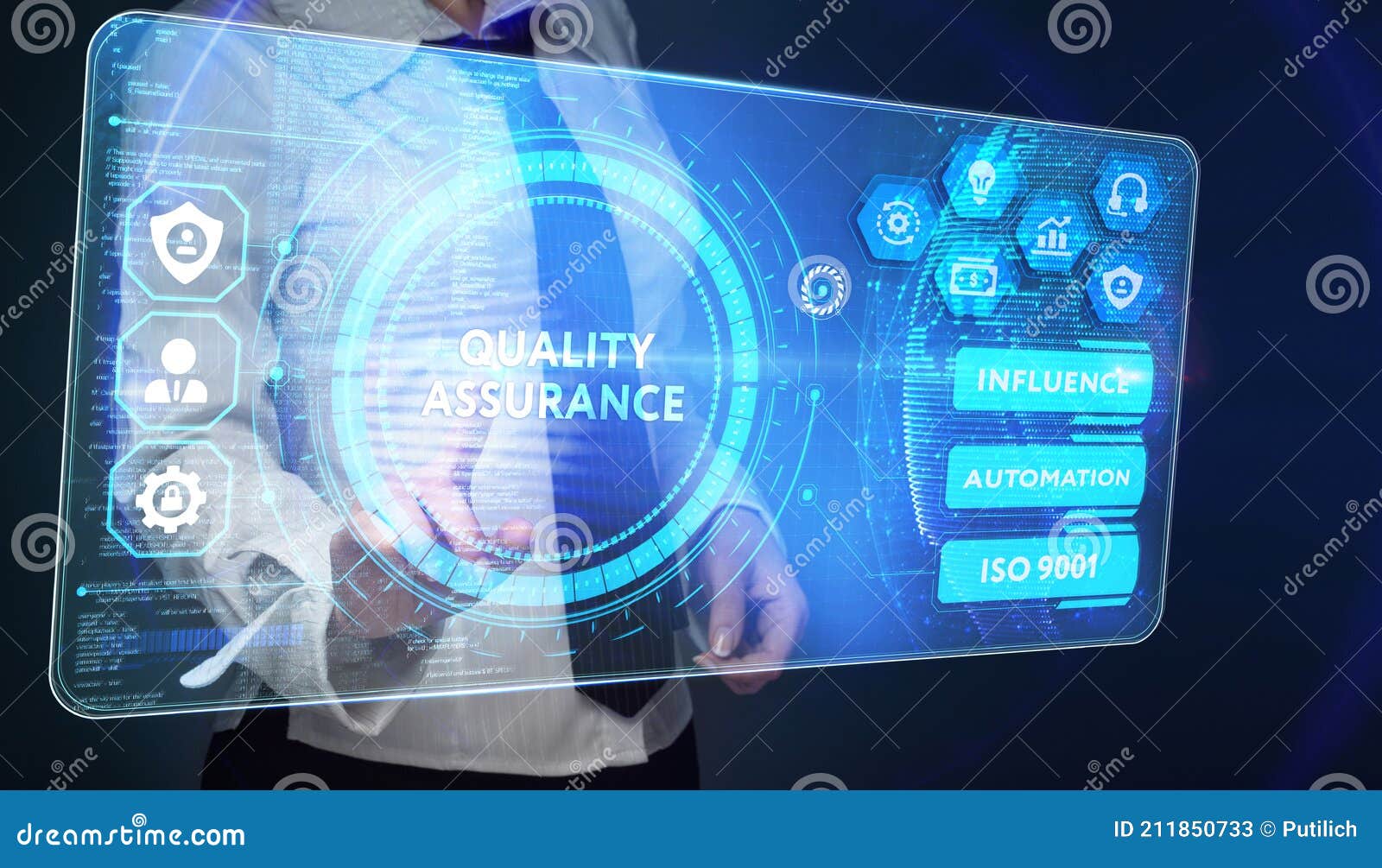 Business, Technology, Internet and Network Concept. Quality Assurance ...