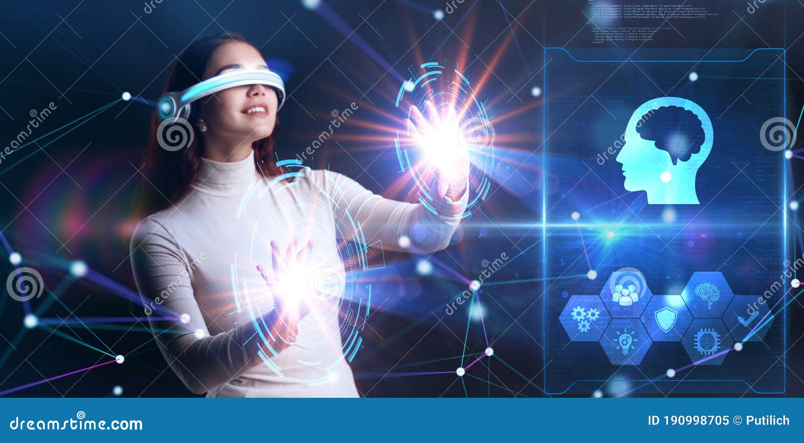 Business, Technology, Internet and Network Concept. Skill Knowledge ...