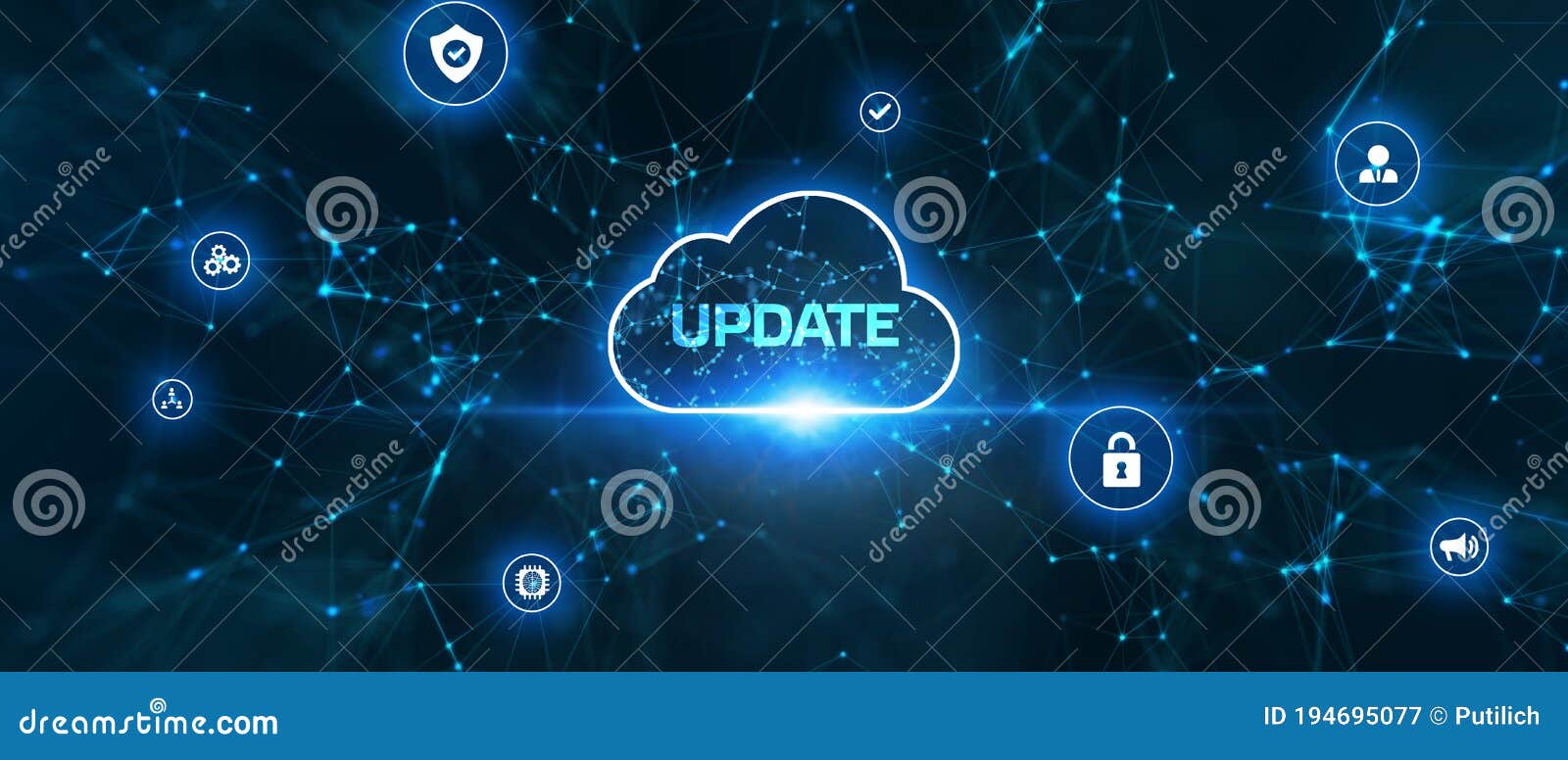 Business, Technology, Internet and Network Concept. Update Software ...