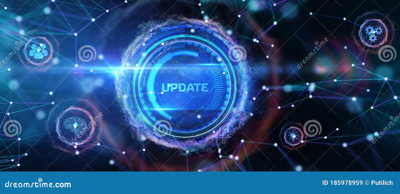 Business, Technology, Internet and Network Concept. Update Software ...