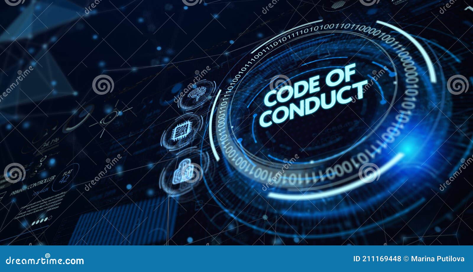 Business, Technology, Internet and Network Concept. Virtual Screen of ...