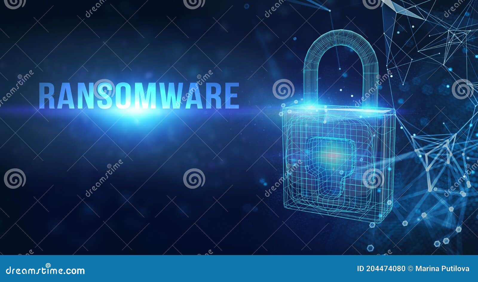 The Word Ransomware On The Background Of The World Map Cartoon Vector ...