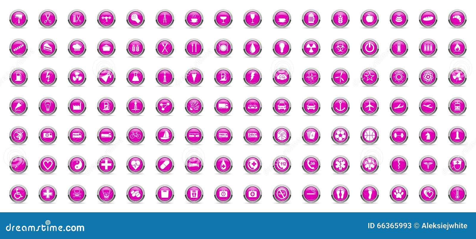 Business and Technology Internet Violet Icons Stock Illustration ...