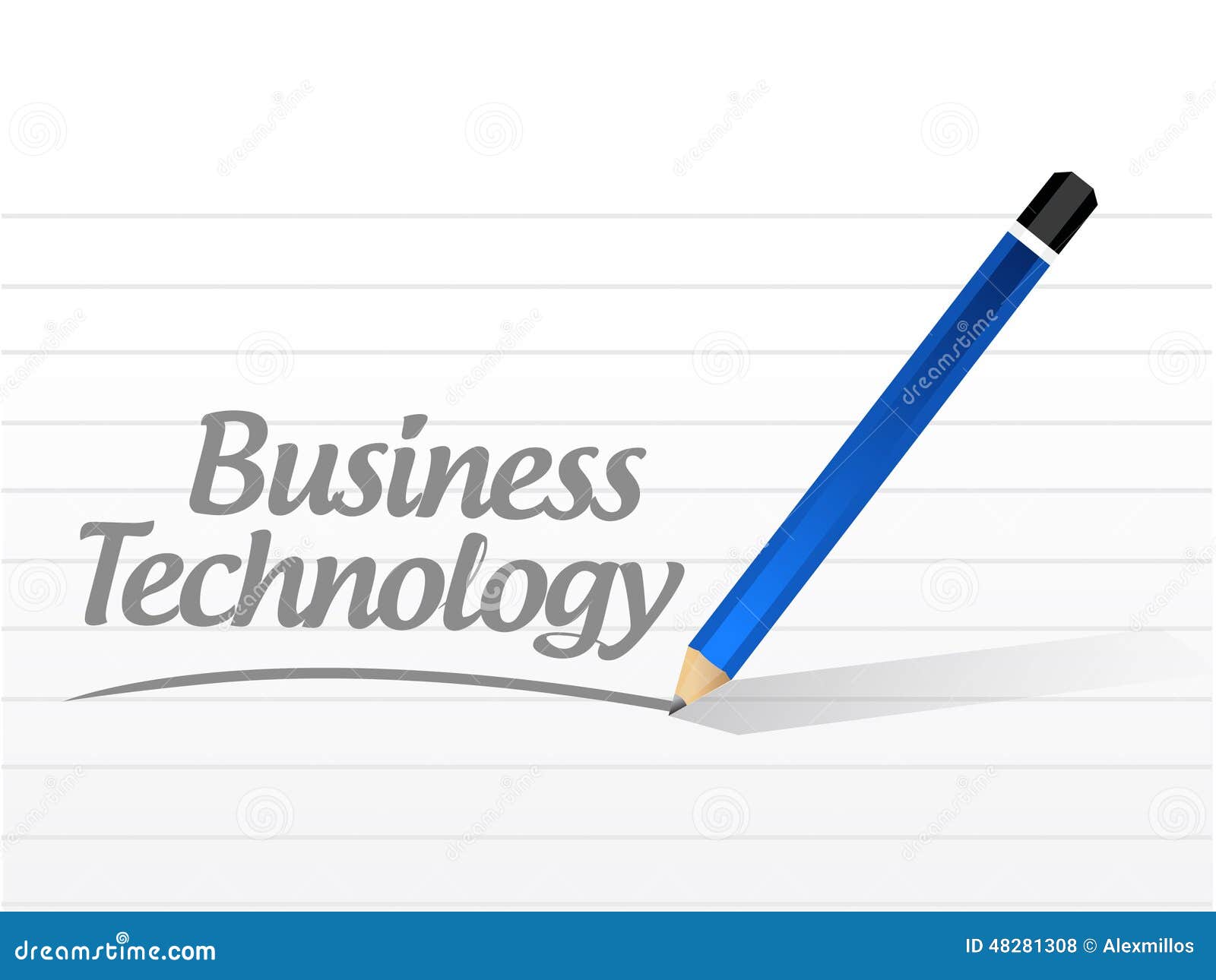 Business Technology Message Sign Stock Illustration - Illustration of ...