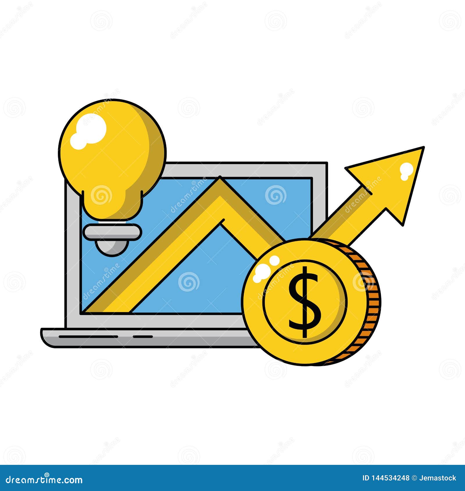Business and technology stock vector. Illustration of creative - 144534248