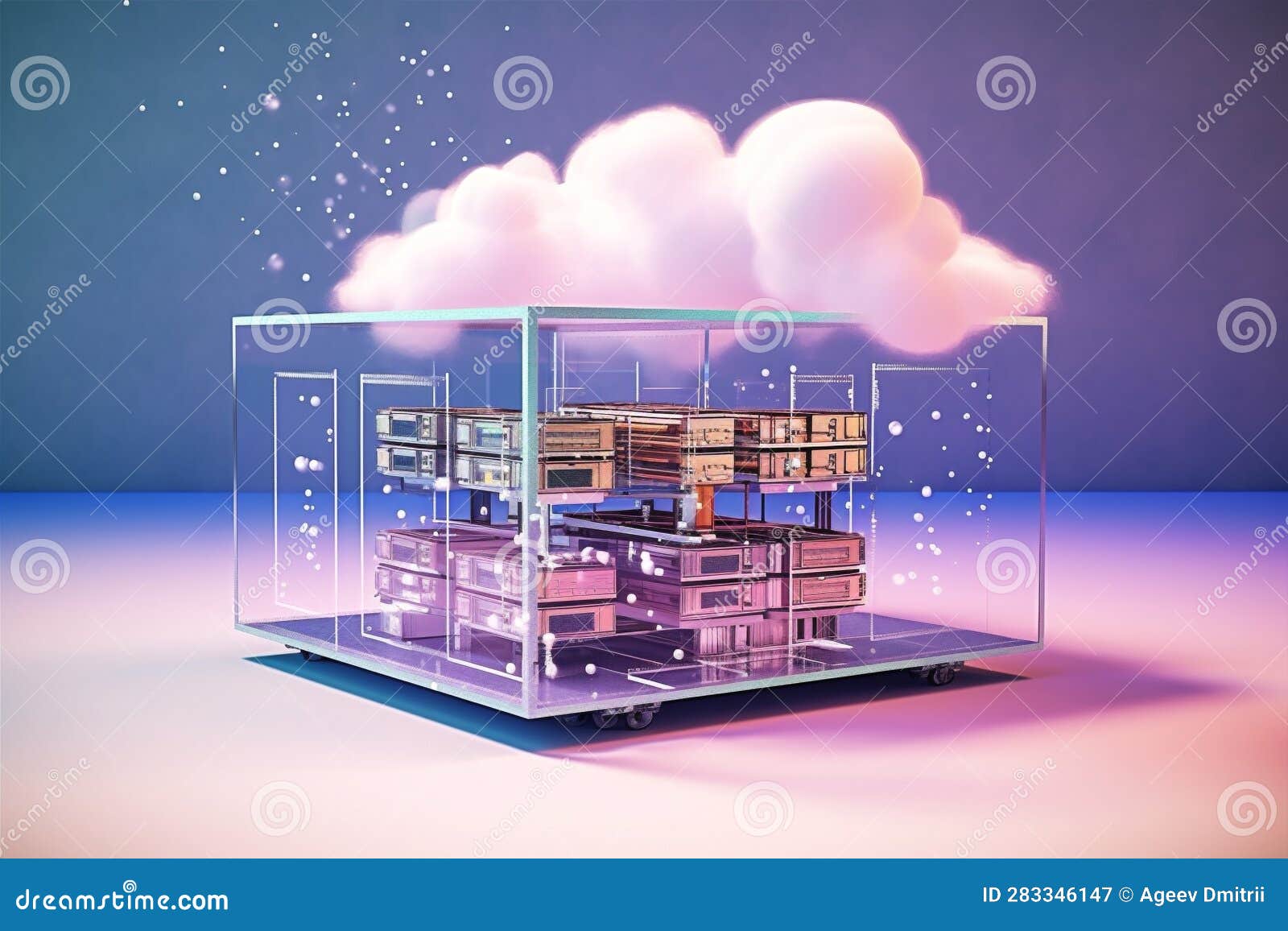 Cloud Cyber Business Technology Storage Data System Networking Screen ...