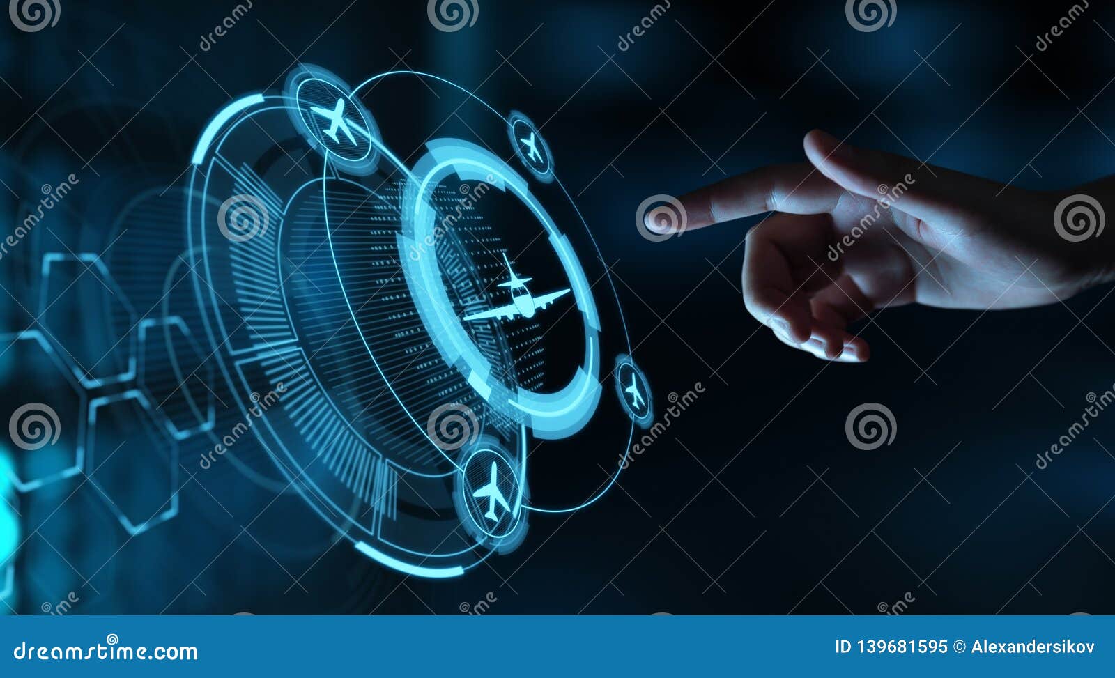 Business Technology Travel Transportation Concept with Planes Stock ...