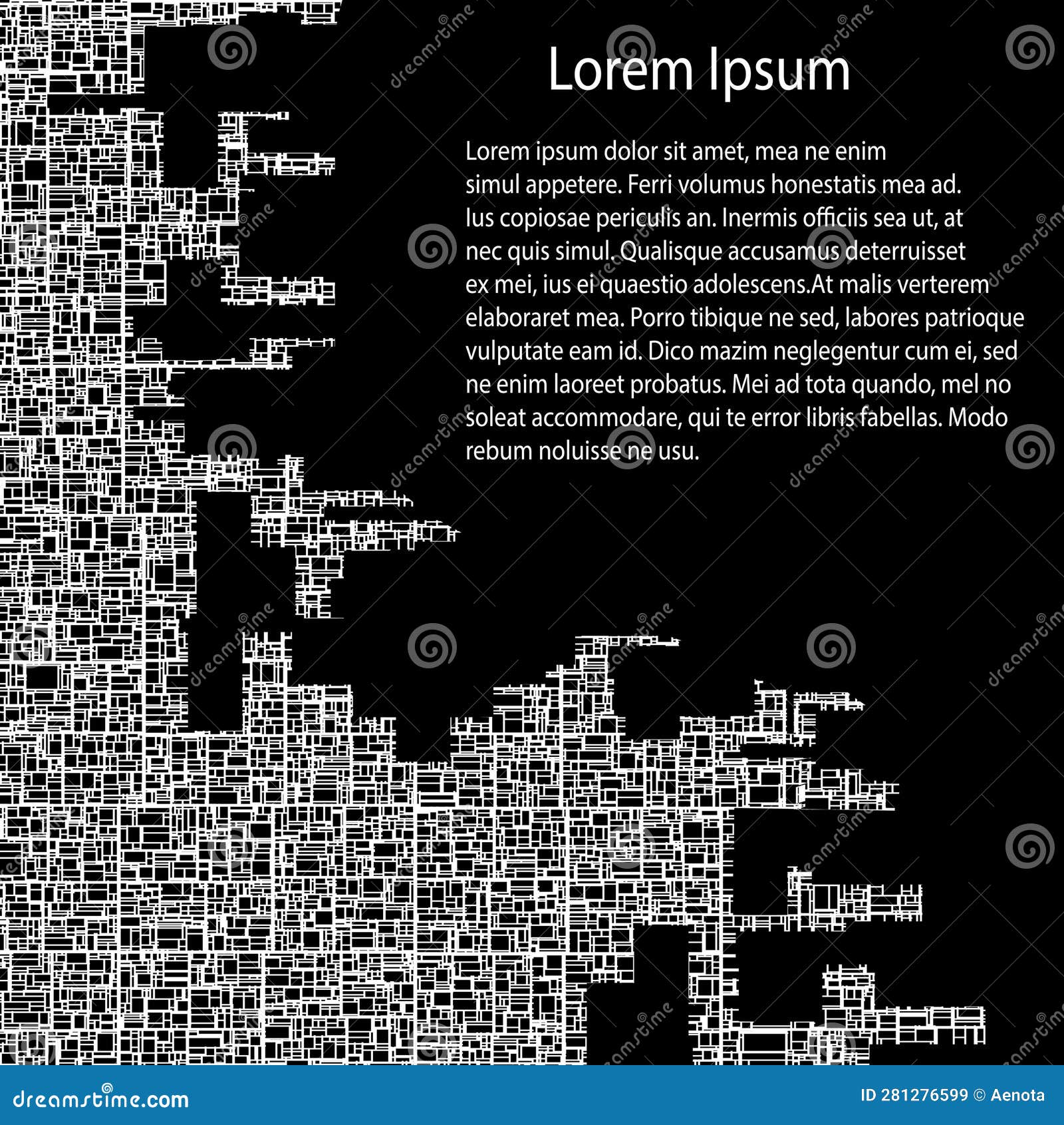 Business Template - Abstract Rectangular Structure - Vector Illutration Stock Vector ...