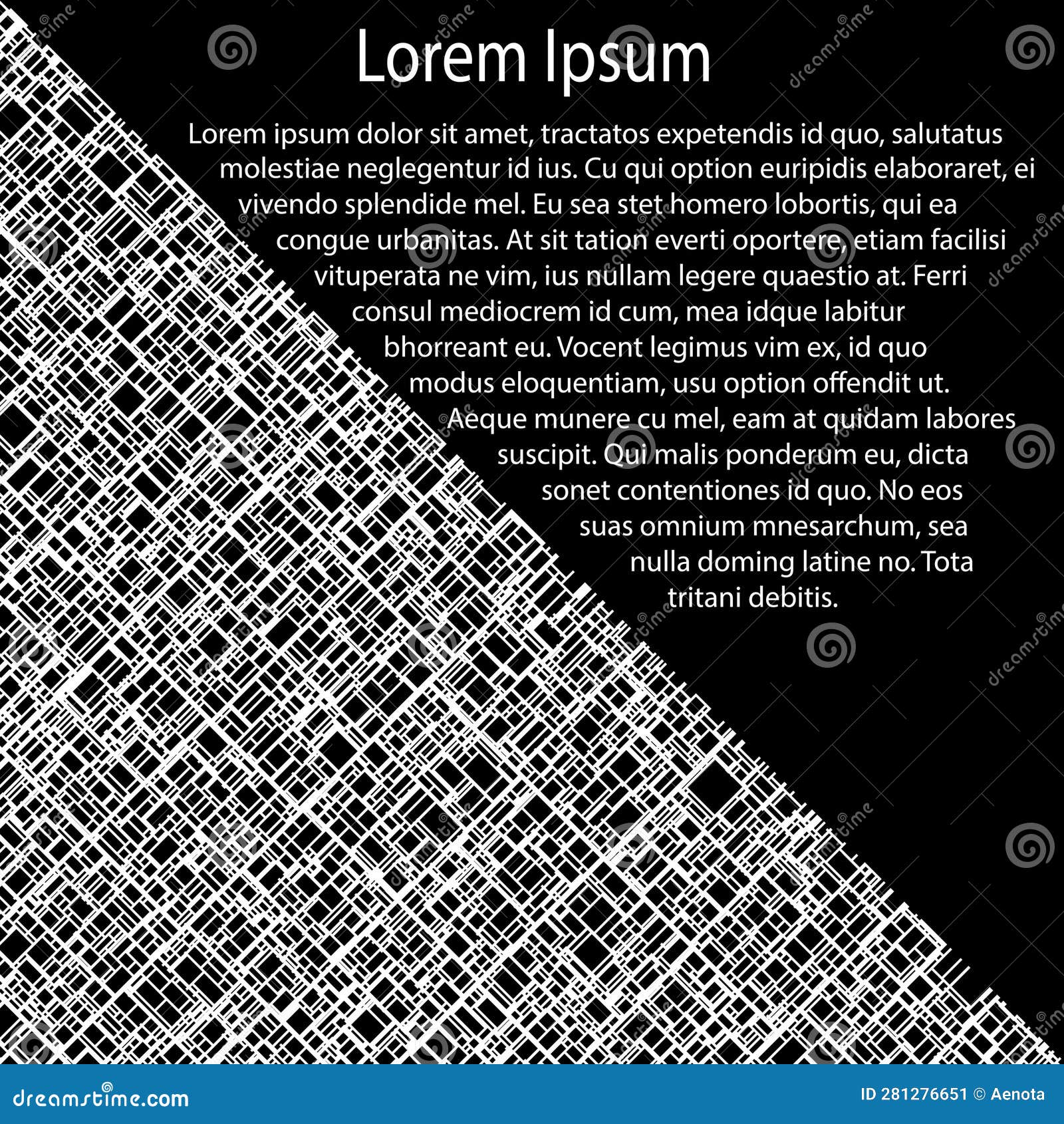 Business Template - Abstract Rectangular Structure - Vector Illutration ...