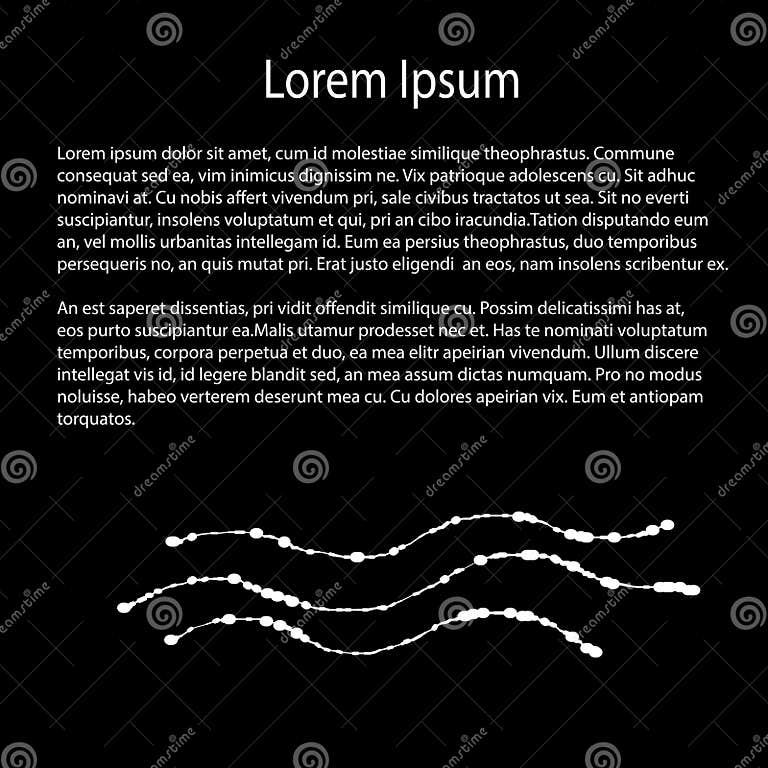 Business Template - Abstract Scrawl Structure - Vector Illustration ...