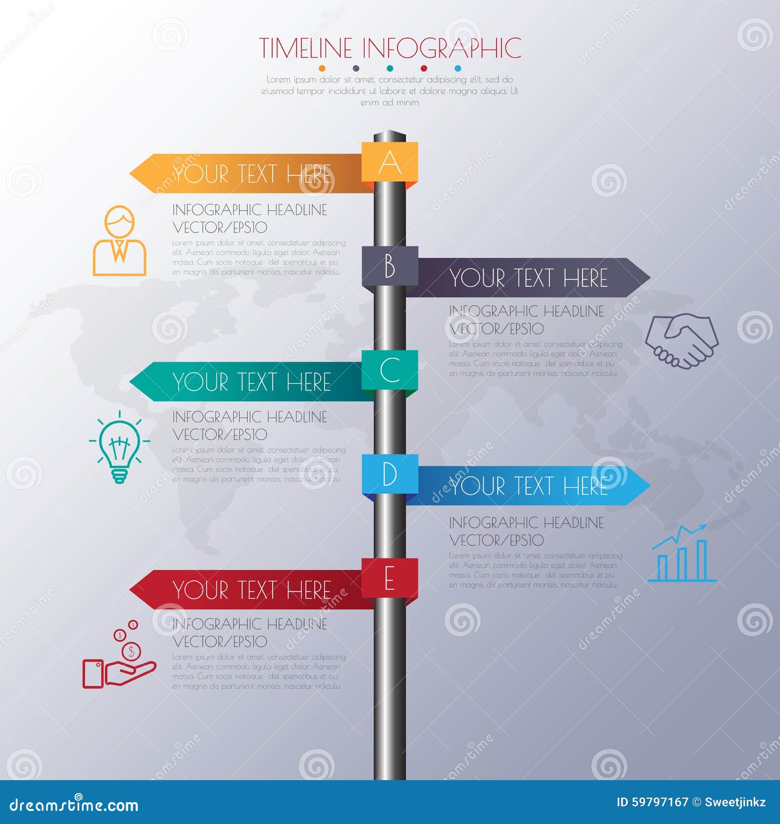 Business Template. Can Be Used for Workflow Layout, Banner, Diag Stock ...