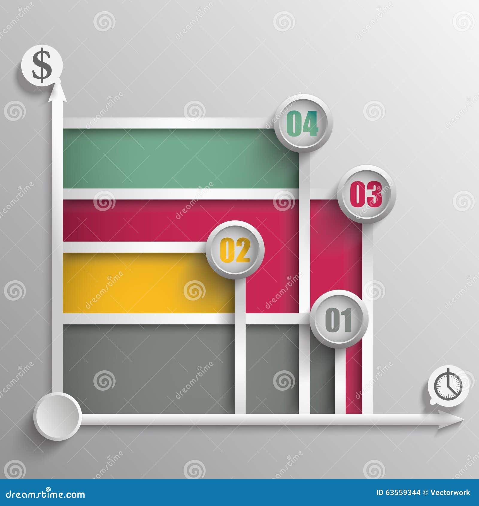 Template Data Presentation Indicators Vector Illustration ...