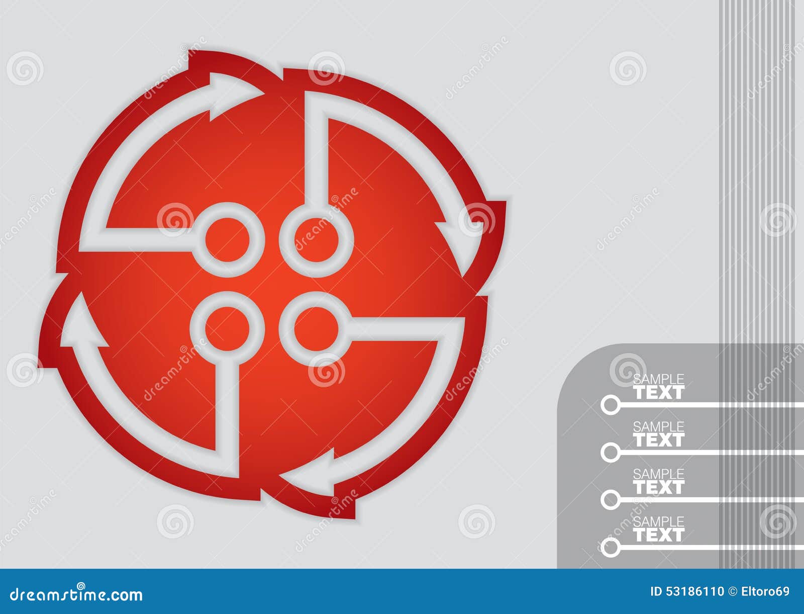 Business Template, Graph and Flow Diagram Illustration Stock Vector ...