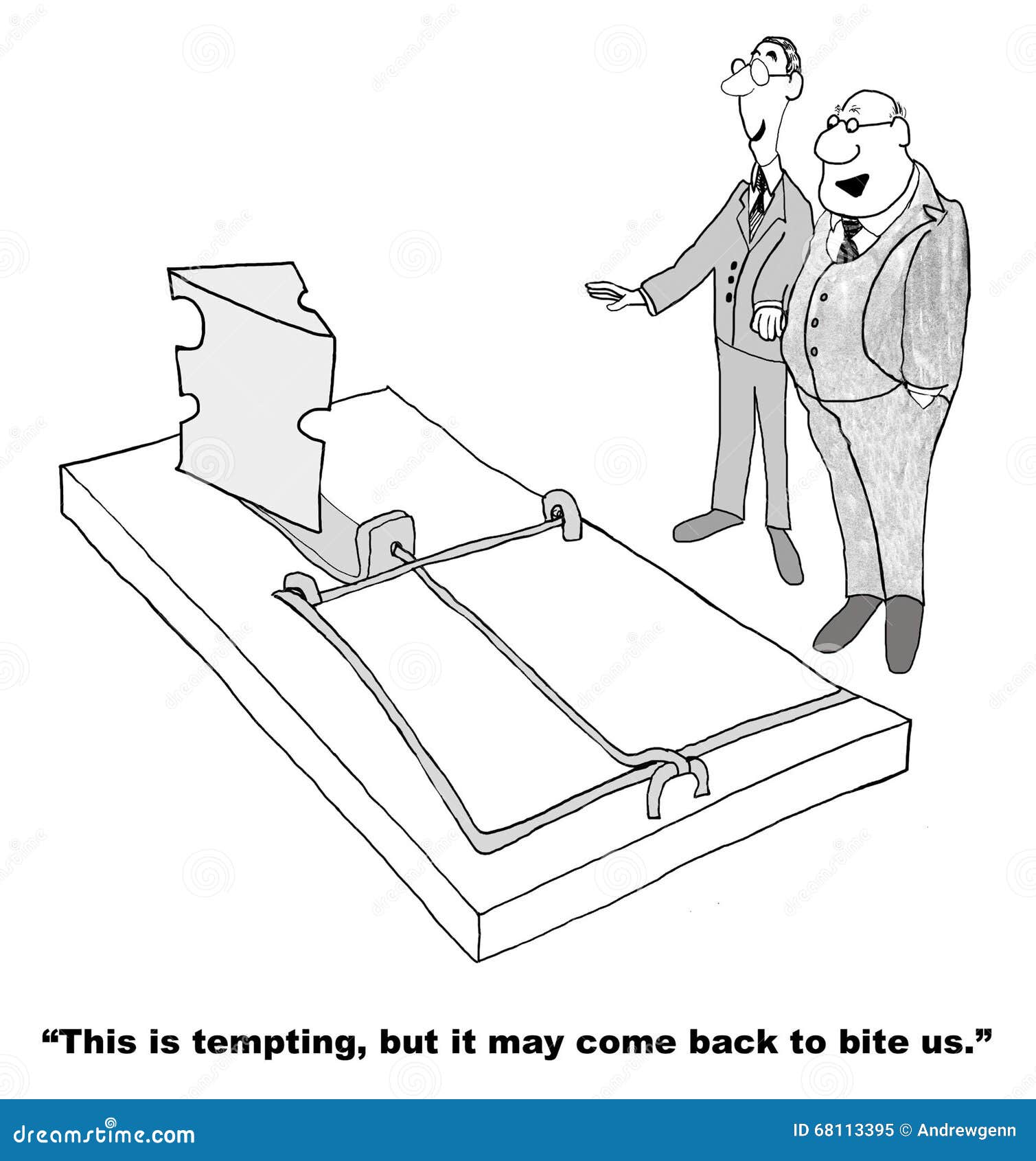 Tempting Proposition To Go The Long Way. Pencil Drawing Stock Photo ...