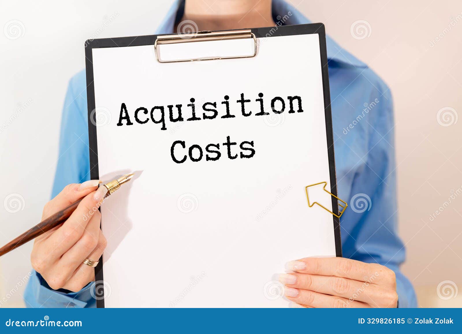 Business Term with Climbing Chart / Graph - Acquisition Cost Stock ...