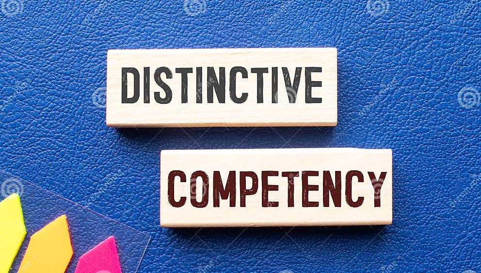 Business Term with Climbing Chart Graph - Distinctive Competency Stock ...