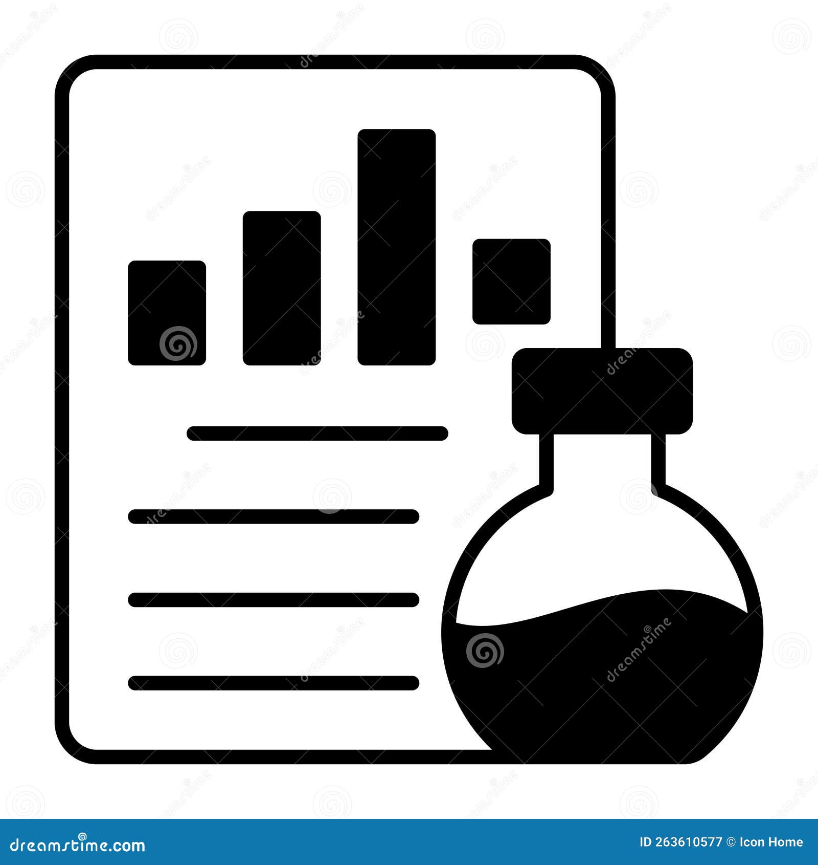Business Testing Icon Modern Illustration Stock Vector - Illustration ...
