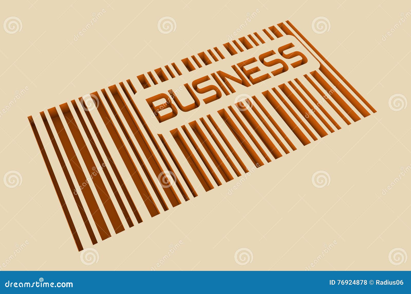 Business Text and Bar Code on Concrete Wall Stock Illustration ...
