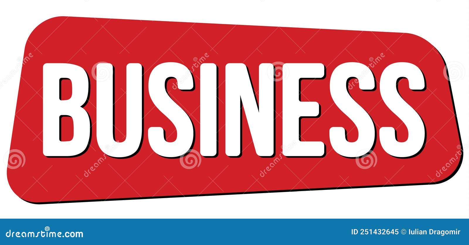BUSINESS Text on Red Trapeze Stamp Sign Stock Illustration ...