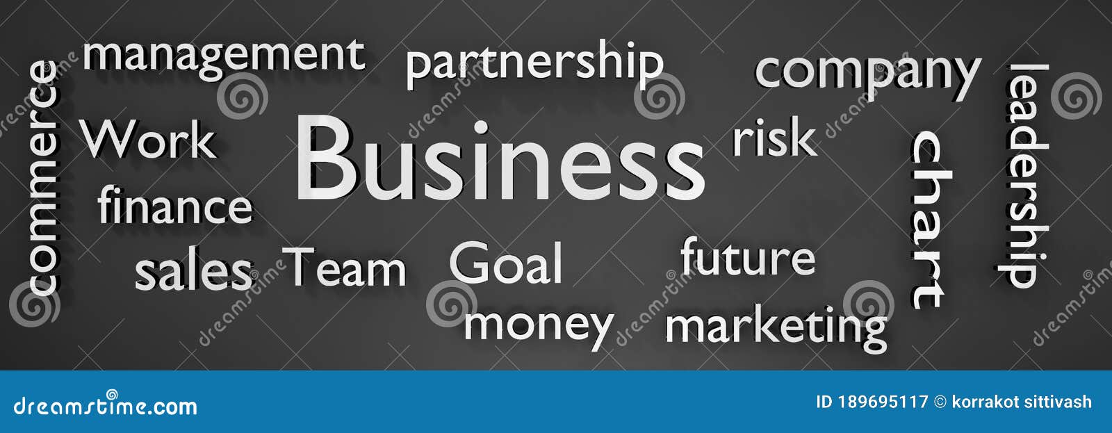 Business Text Word Cloud Background Panorama 3d Rendering Stock ...