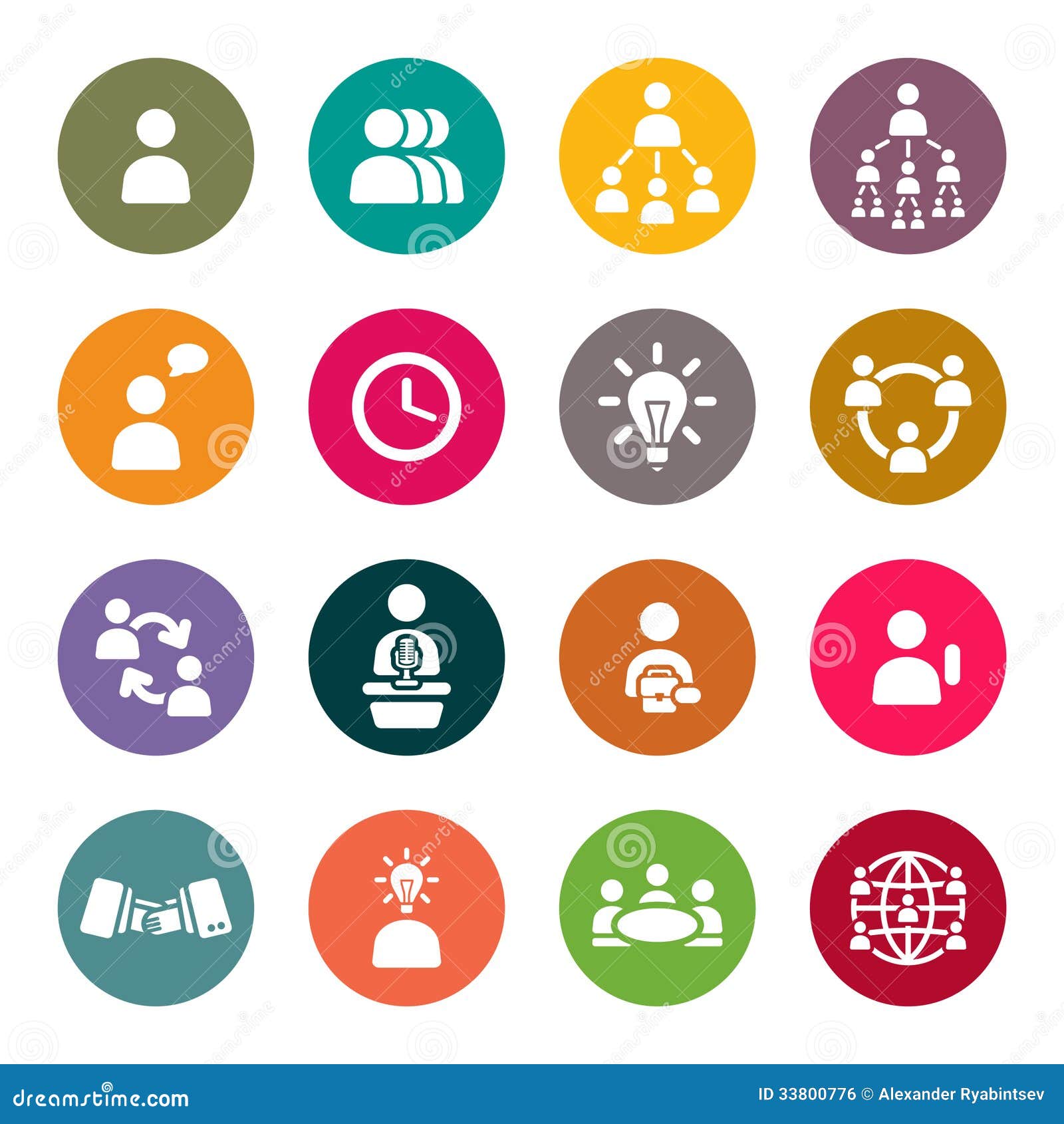 Business theme icons stock vector. Illustration of icons - 33800776