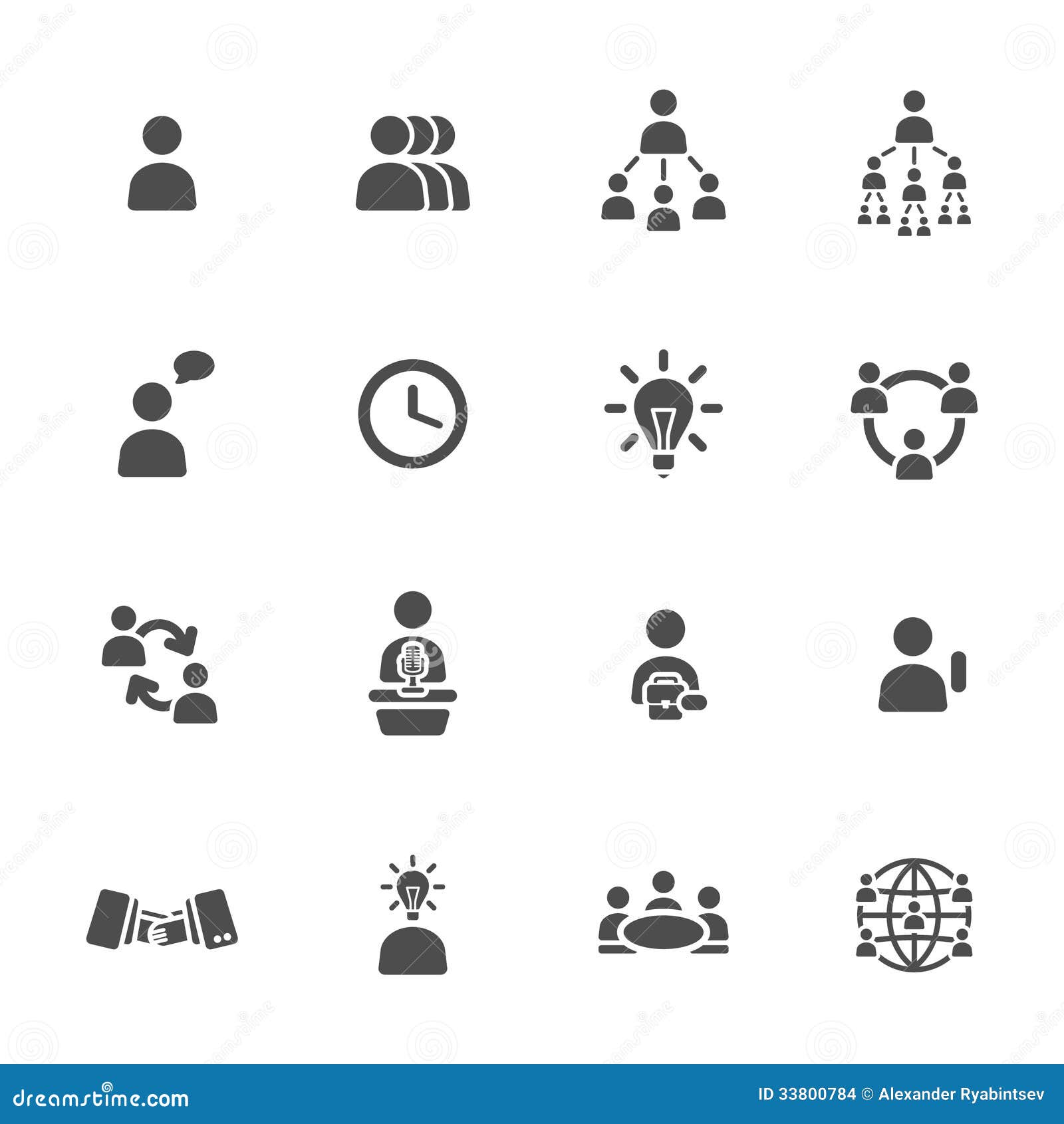 Business theme icons stock vector. Illustration of icons - 33800784