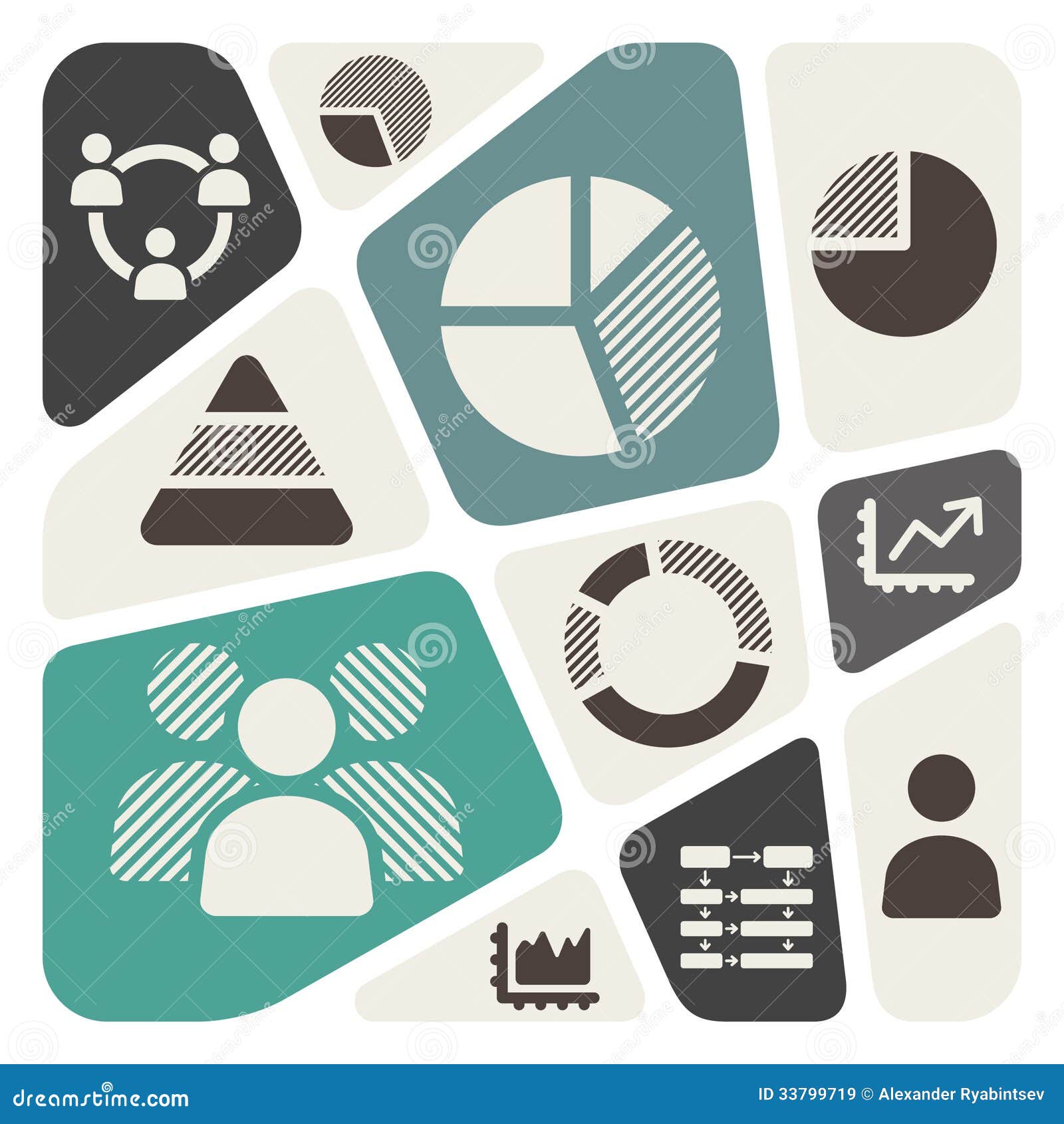 Business Theme Infographic Background Stock Illustration - Illustration ...