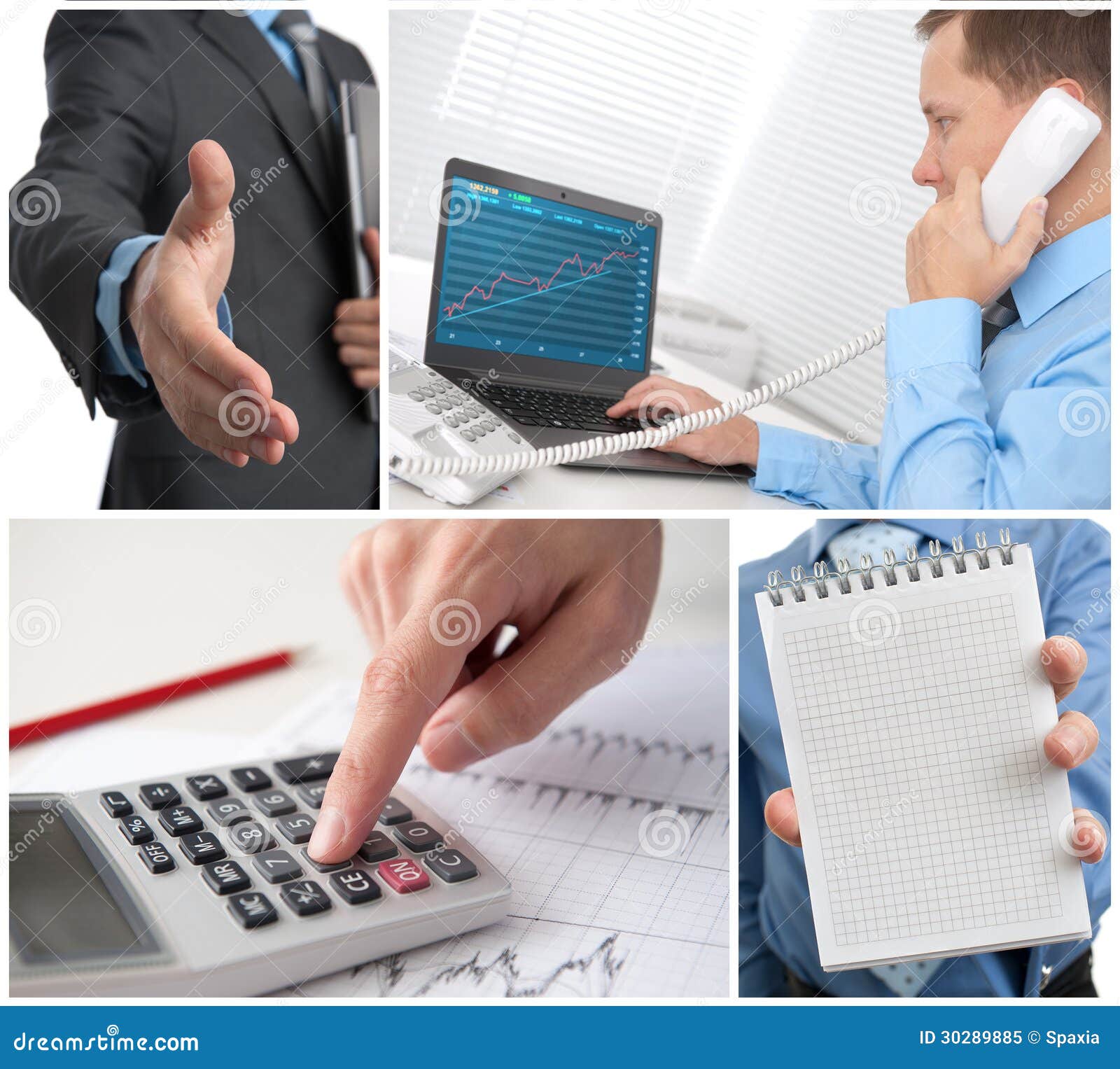 Business Theme Photo Collage Stock Image - Image of document, manager ...