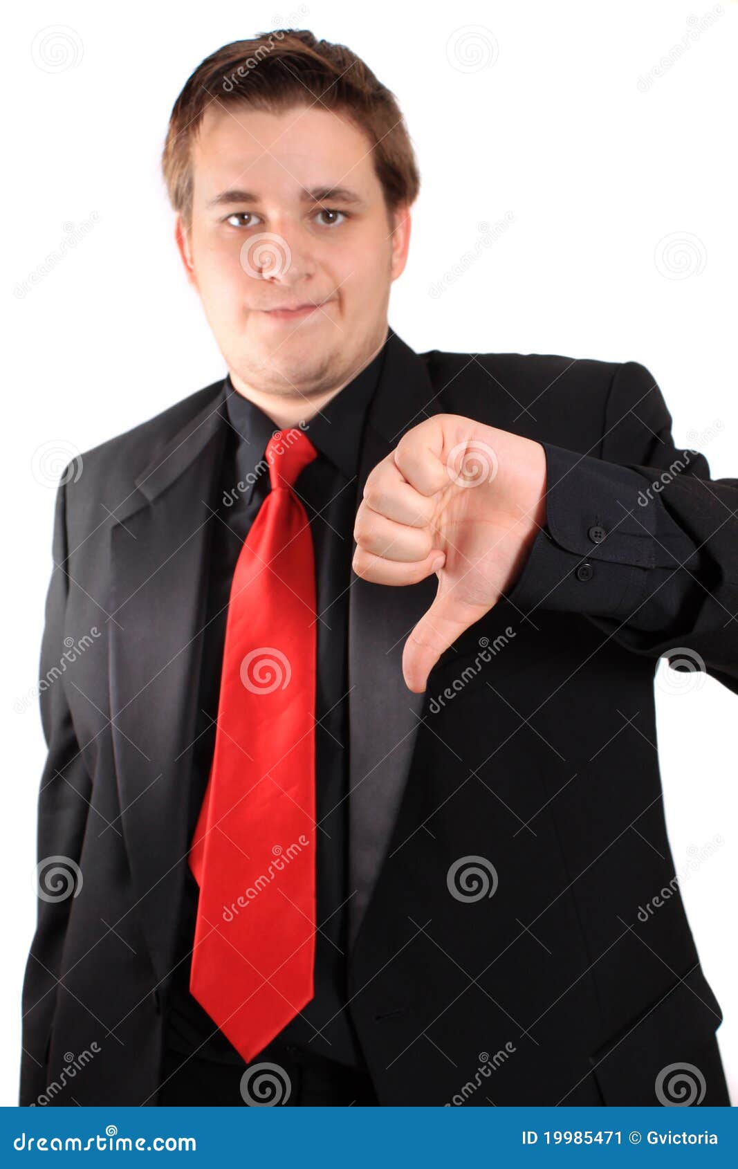 Business thumbs down stock image. Image of disagreement - 19985471
