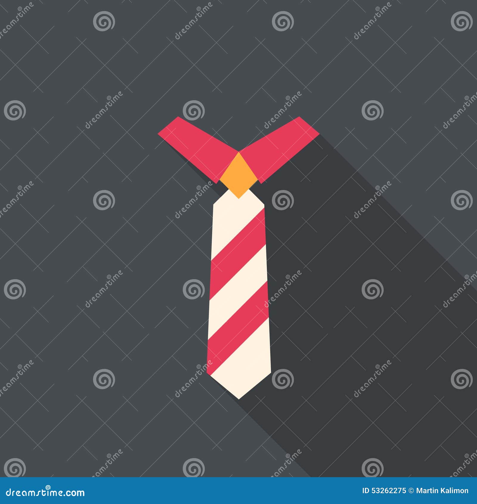Business tie flat stock vector. Illustration of flat - 53262275
