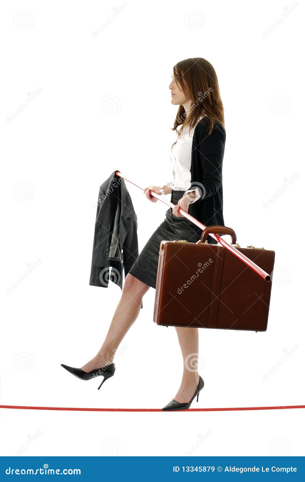 Business Tightrope walker stock image. Image of caucasian - 13345879