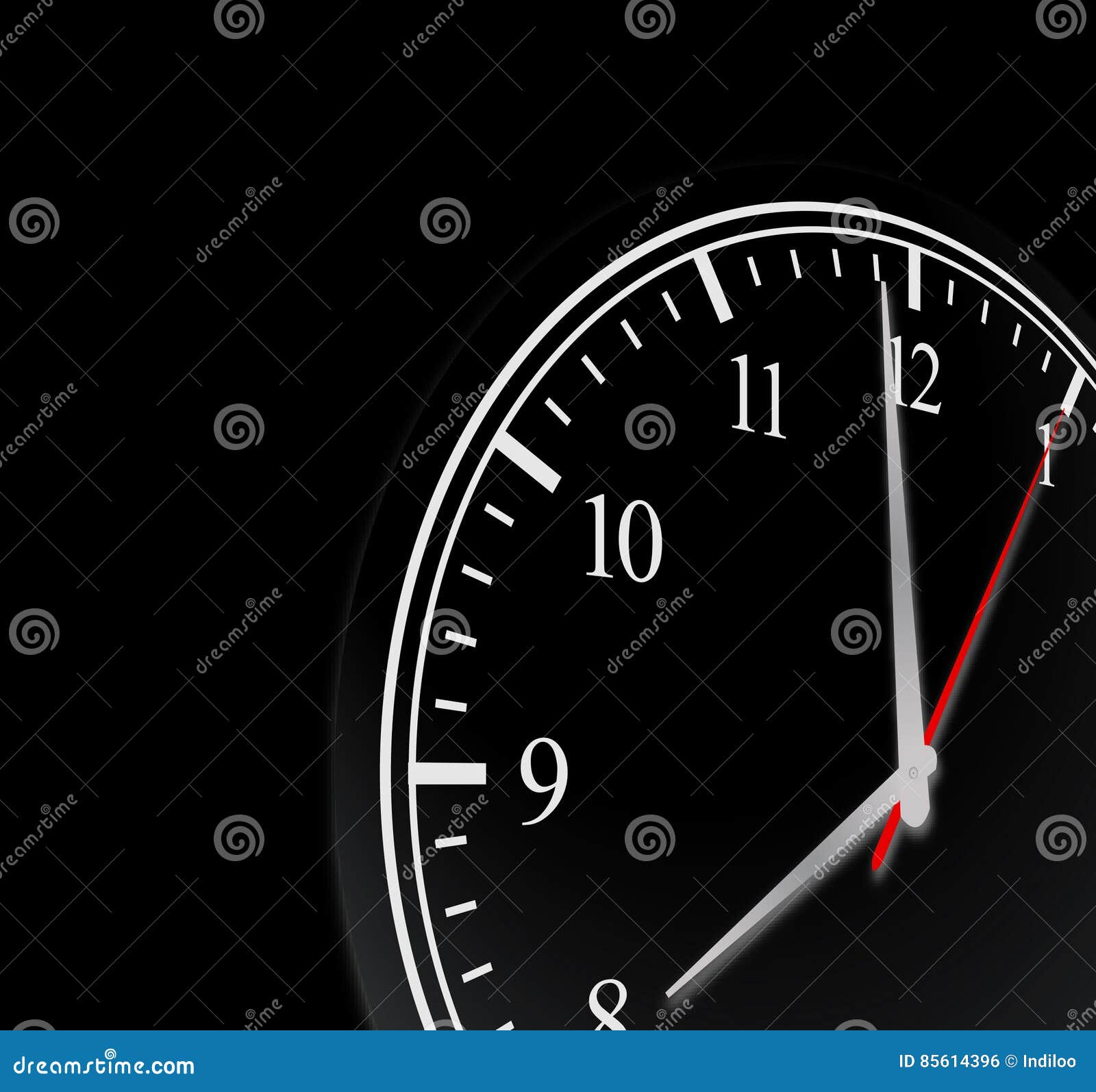 Business Time Clock Concept Stock Photo - Image of evening, isolated ...
