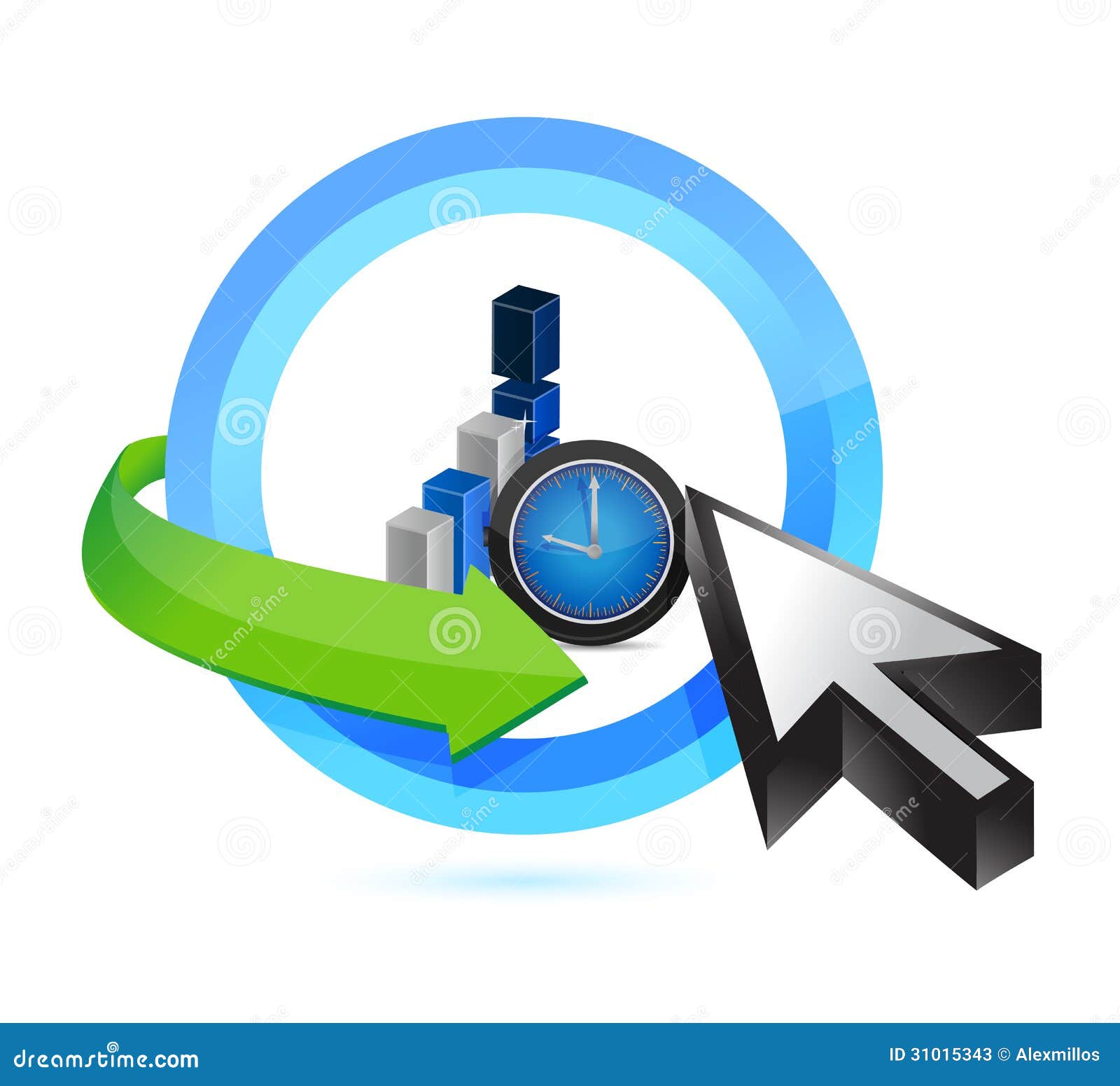 Business Time Concept Illustration Design Stock Illustration ...