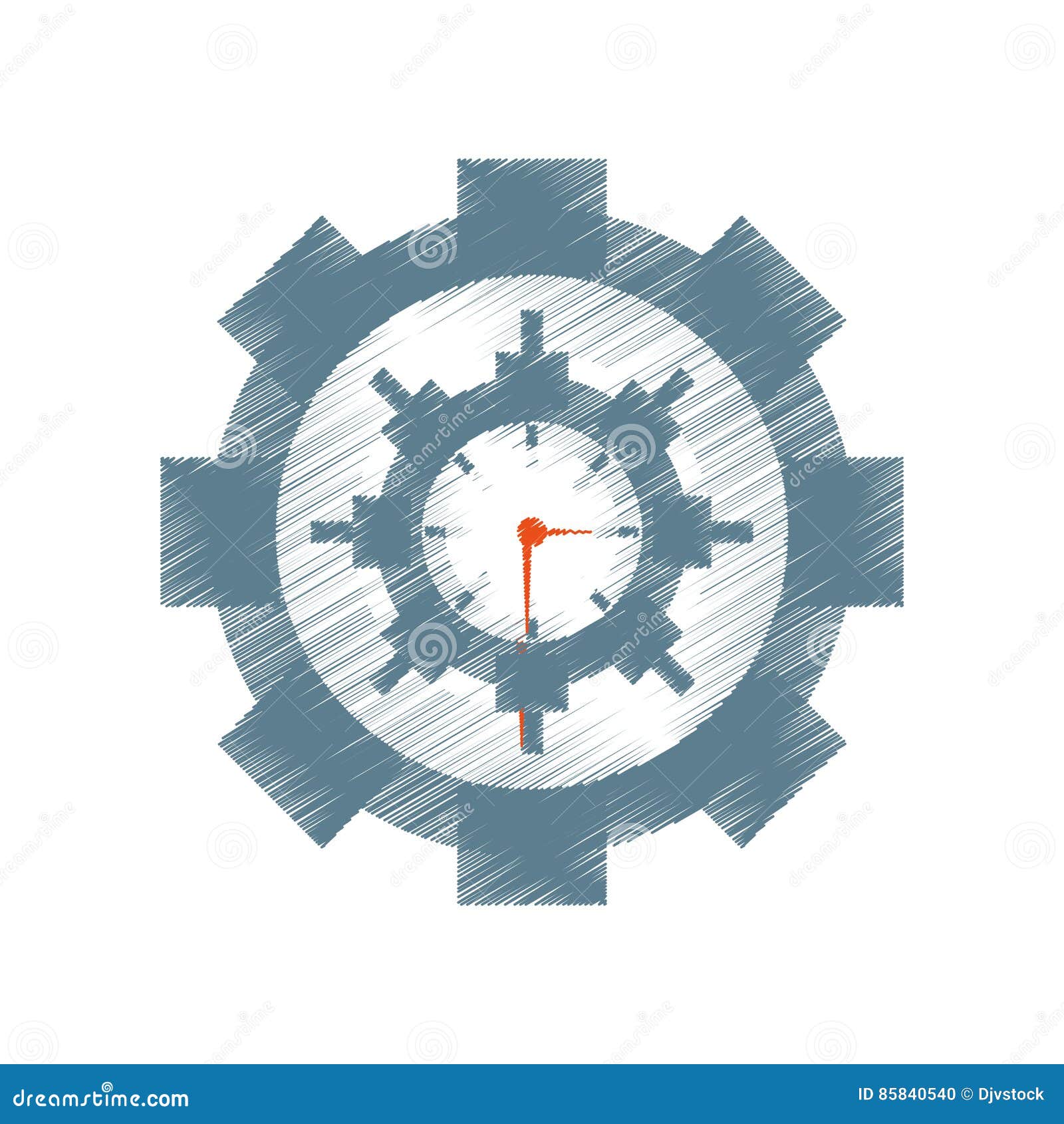 Business and Time Management Gear Stock Illustration - Illustration of ...