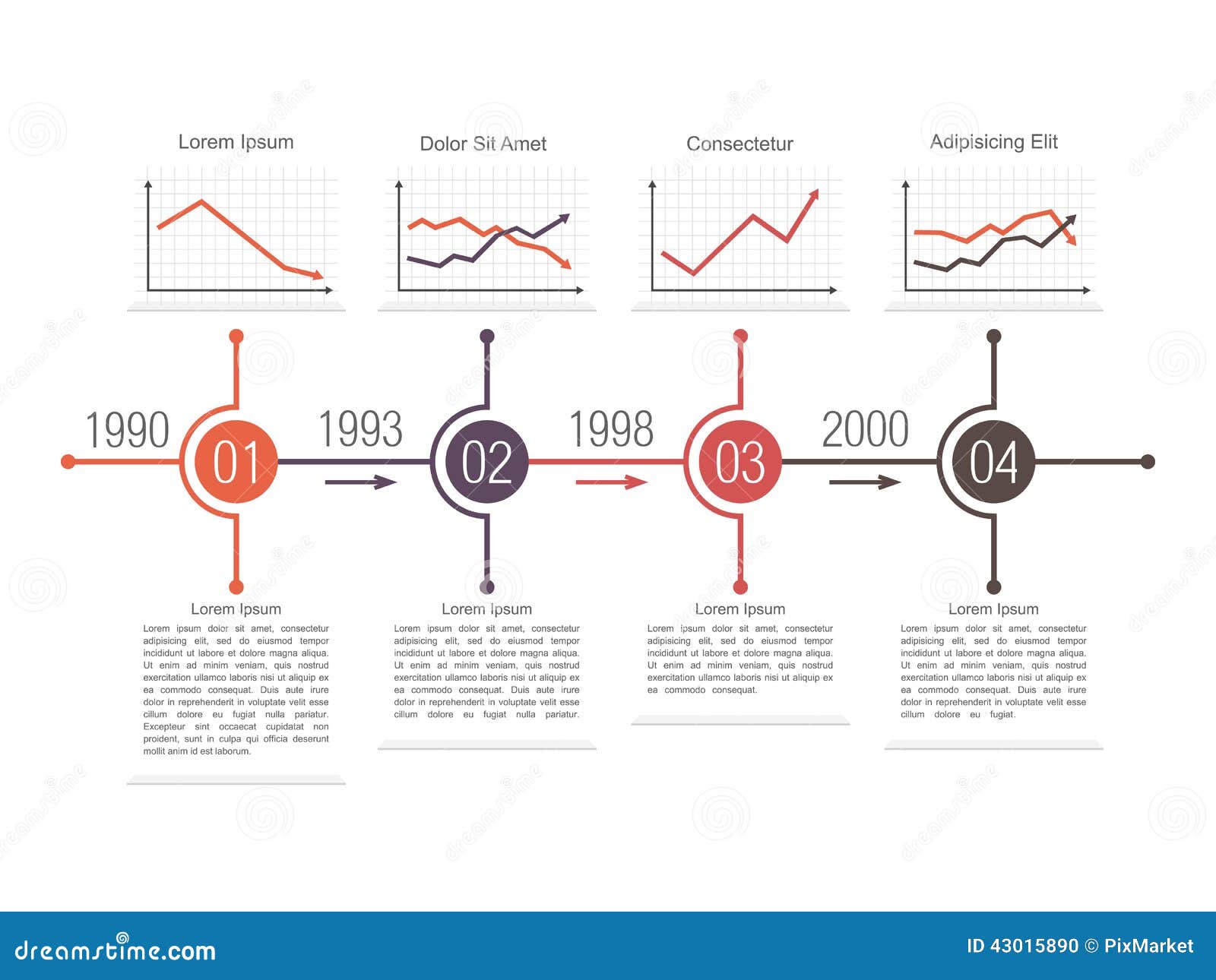 Business Timeline Design stock vector. Illustration of infograph - 43015890